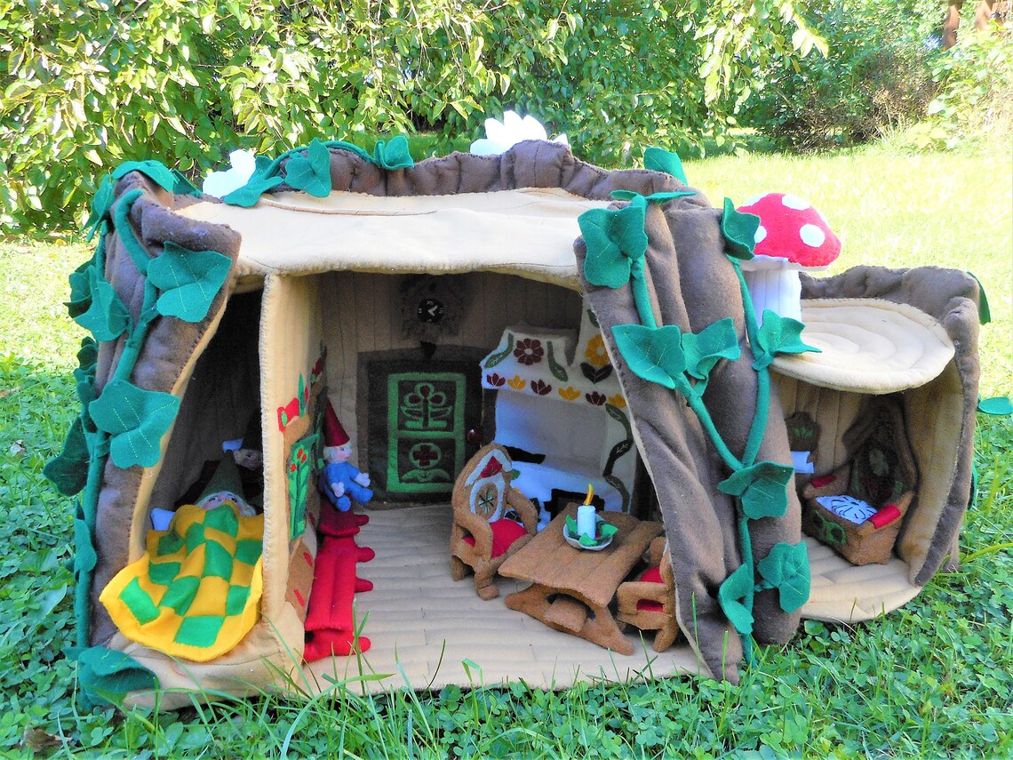 Felt Gnome Home Sewing Pattern Includes 11 Pieces of - Etsy