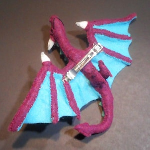 Hand Sewing Pattern Dragon Barrette Hairclip Miniature Dragon - Etsy