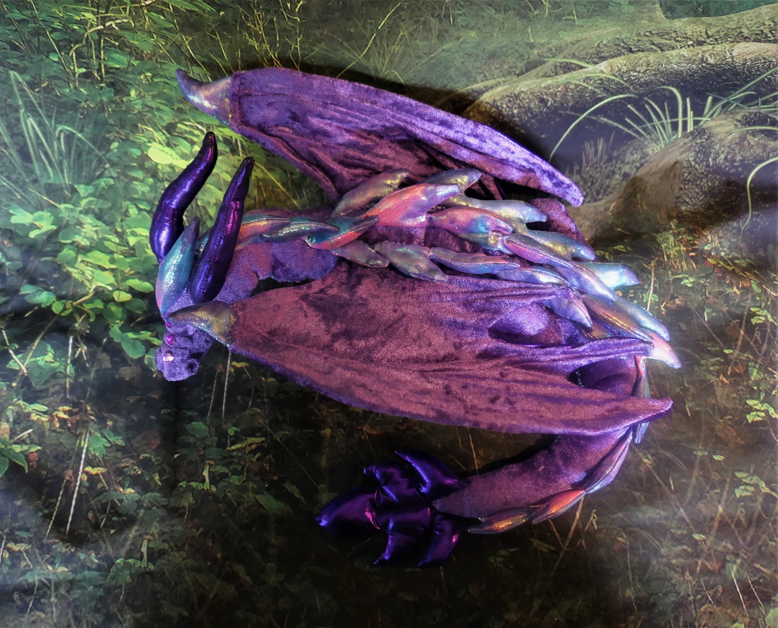 PDF Pattern. Jeweled Dragon 33 Inches Long, Fully Wired, Endless Color ...