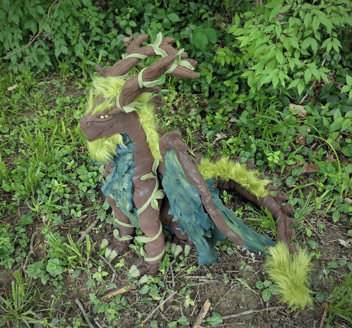 PDF PATTERN Forrest Dragon Guardian Earth Dragon Plush 2ft Tall 45 ...