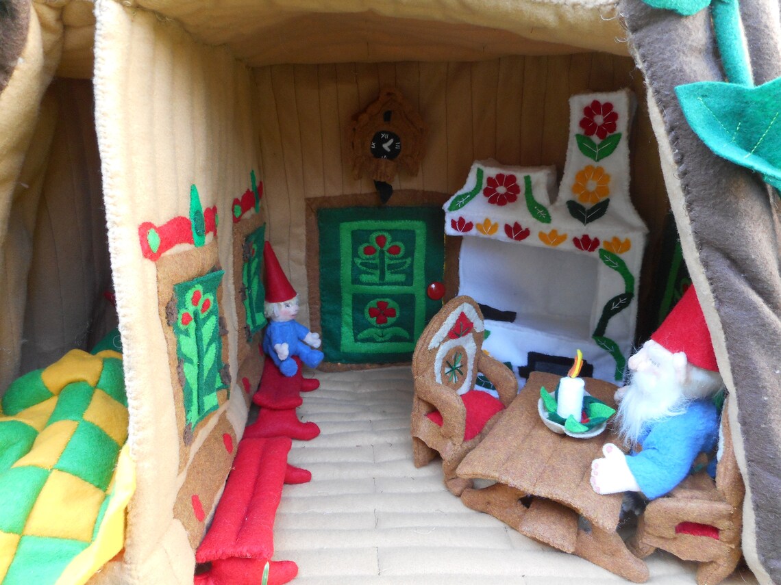 Felt Gnome Home Sewing Pattern Includes 11 Pieces of - Etsy
