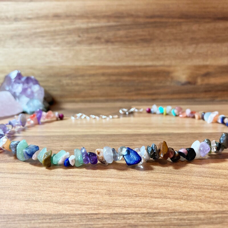 Chip Bead Necklace - Etsy