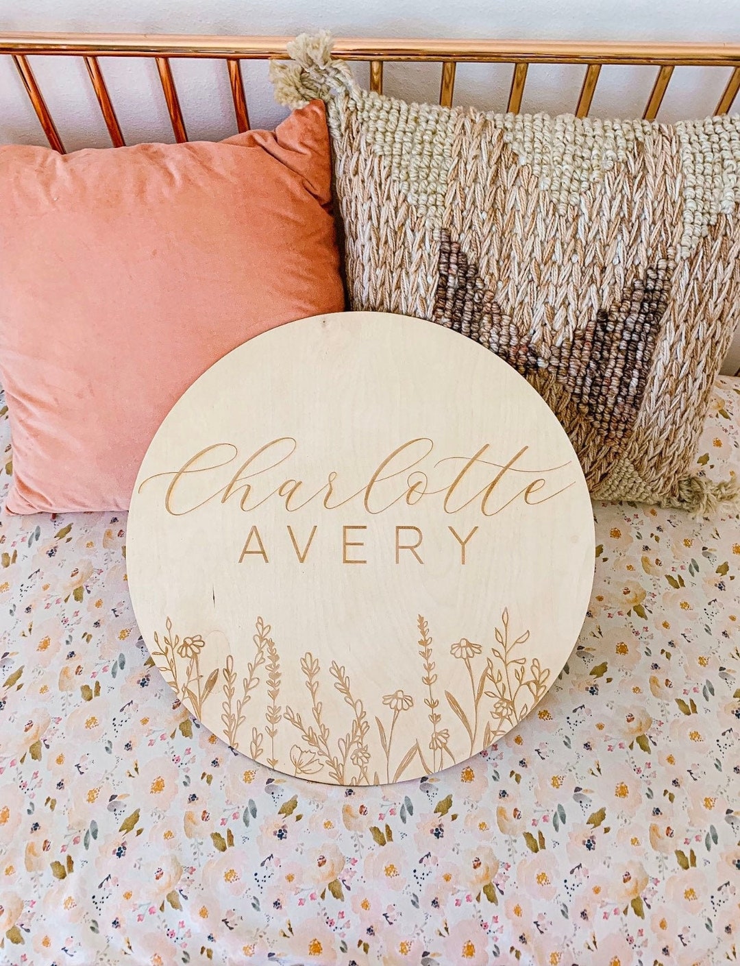 Engraved Baby Name Sign / Wooden Name Sign / Baby Name Plaque / Name ...