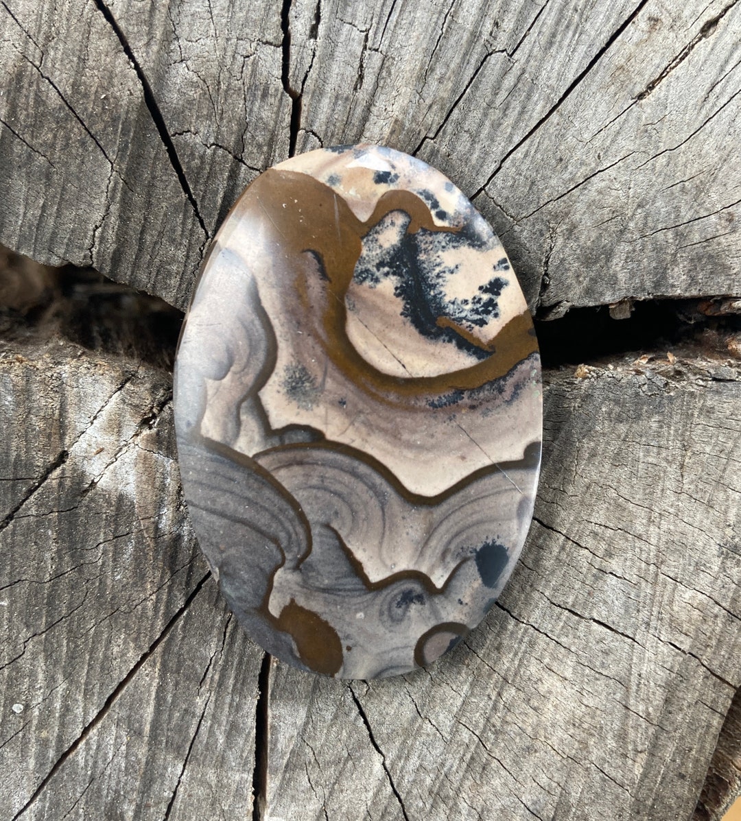 Biggs Blue Jasper Cabochon, Jasper, Multi color, Jewelry Supply ...