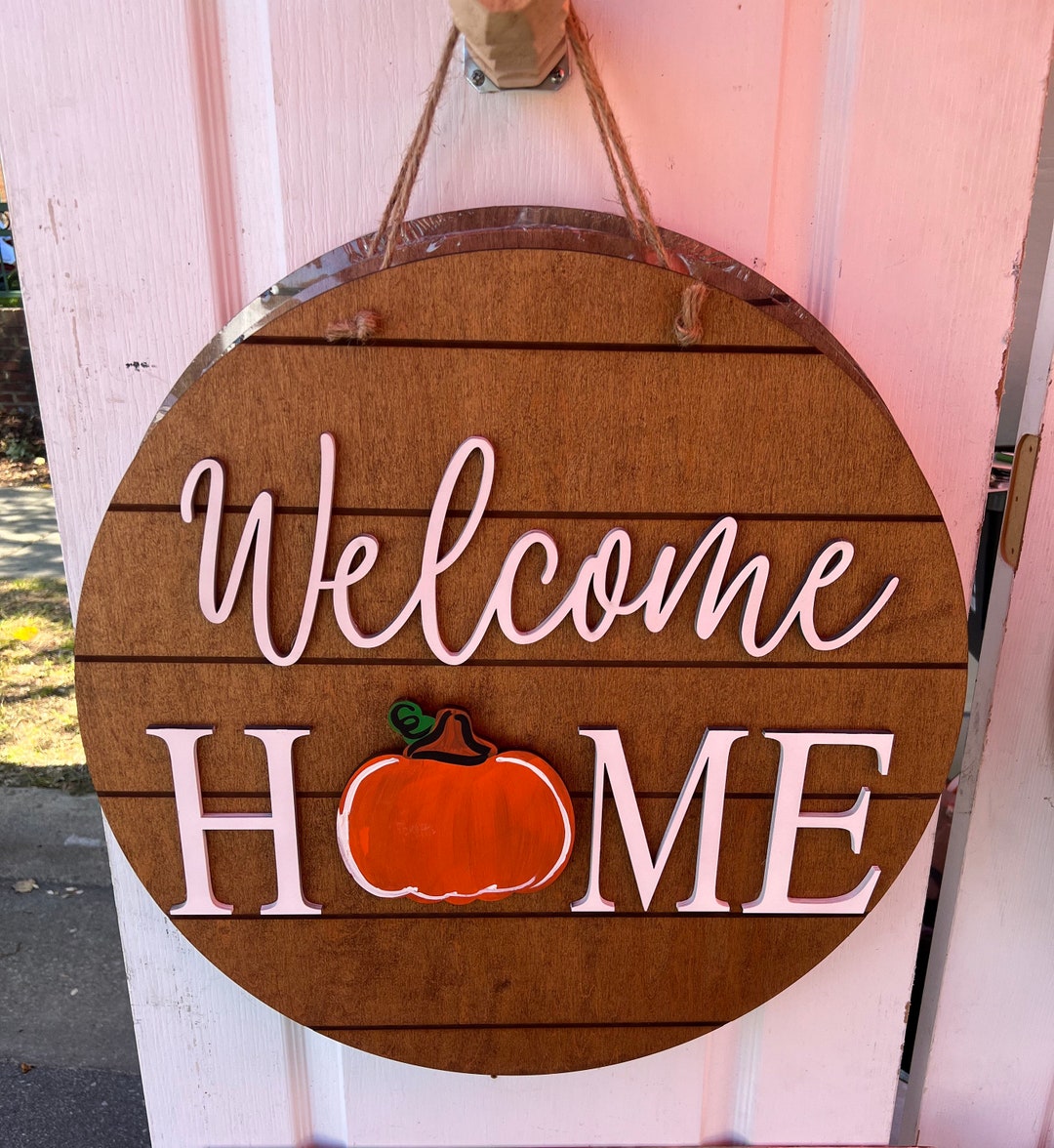 Welcome HOME- Interchangeable - Etsy
