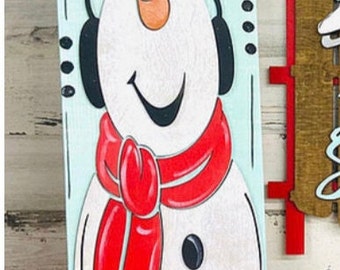Snowman Leaner/ Winter Decor/ Christmas Decor - Etsy