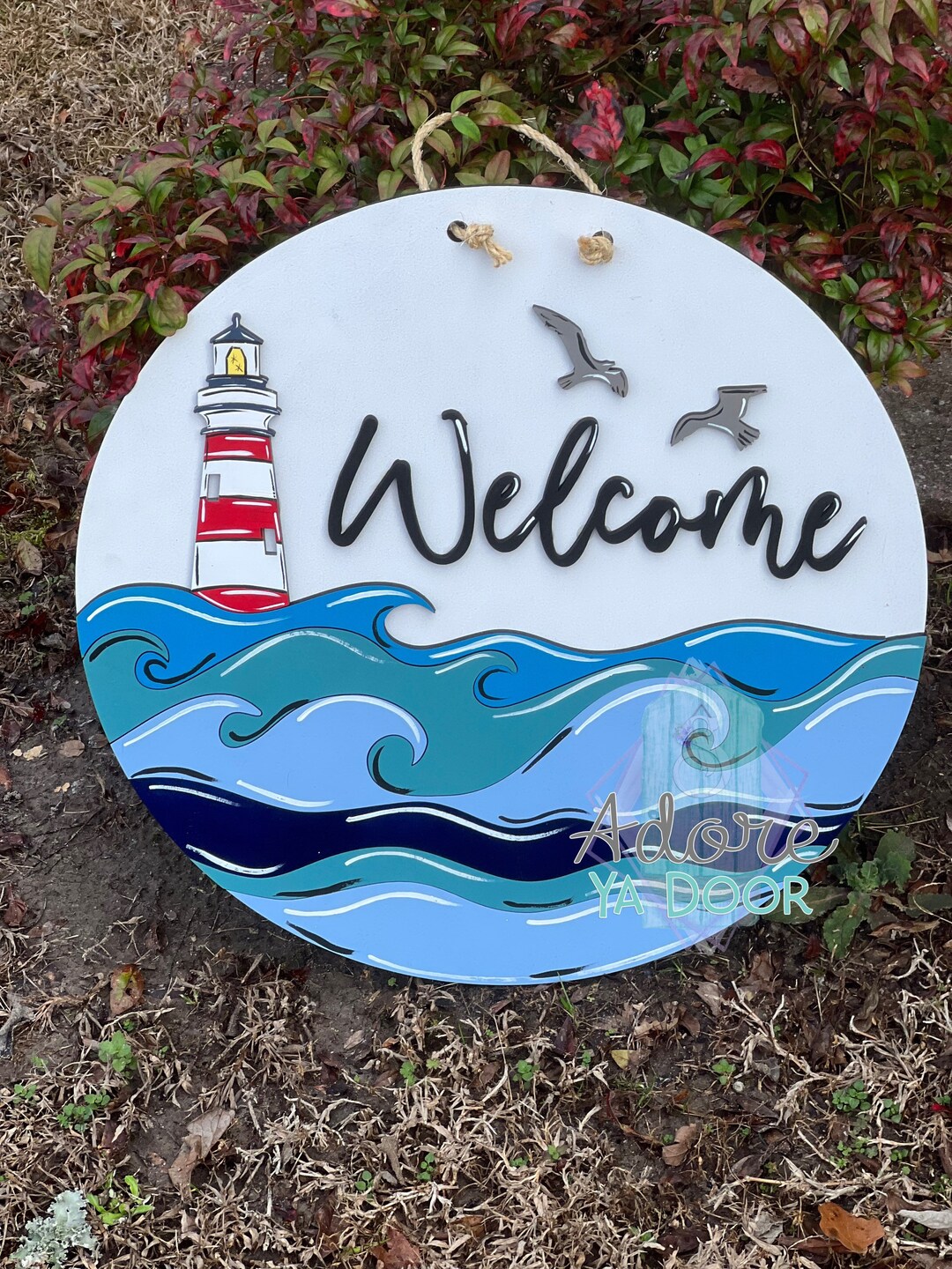 Welcome Lighthouse and Ocean - Etsy