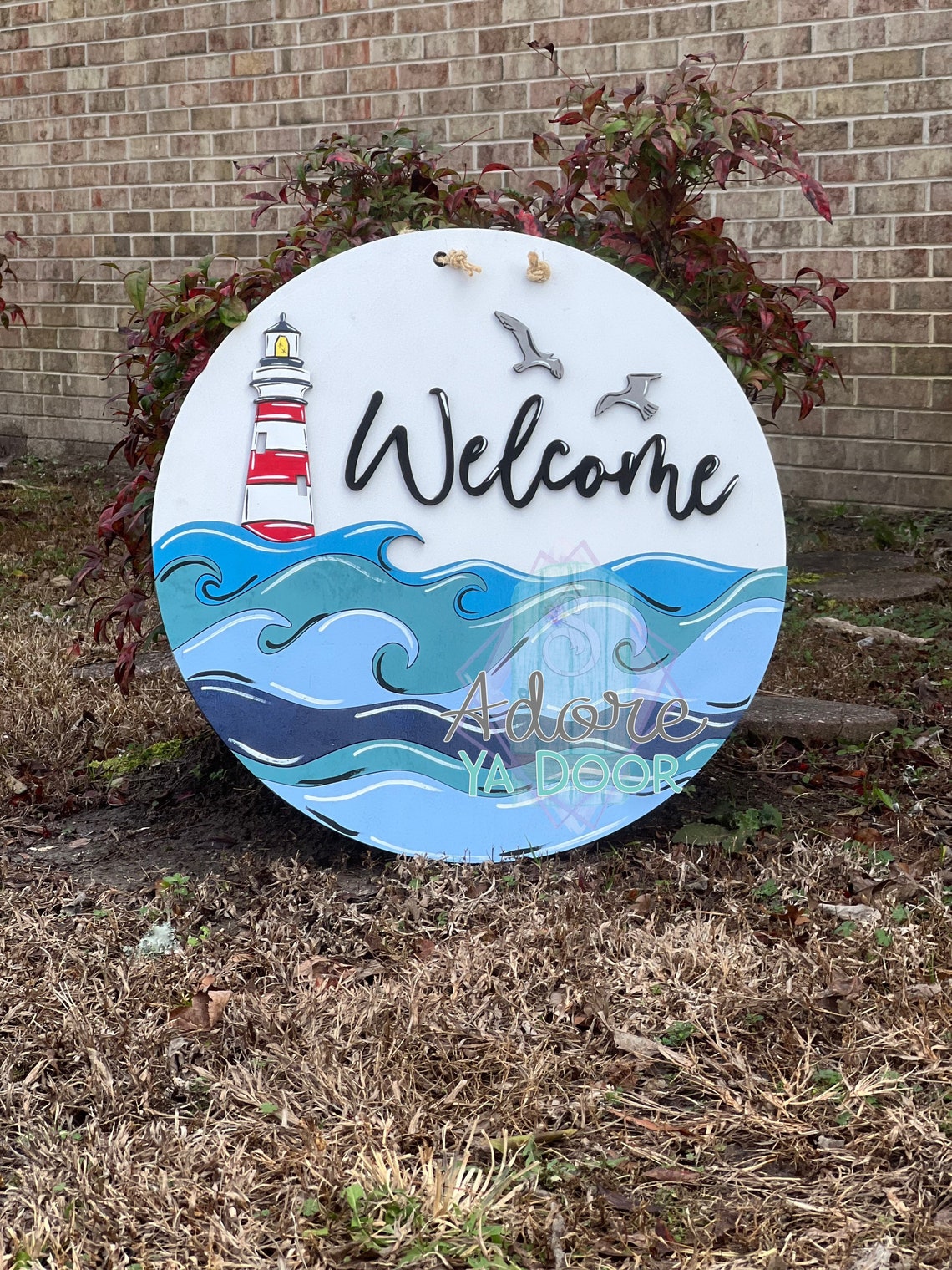 Welcome Lighthouse and Ocean - Etsy