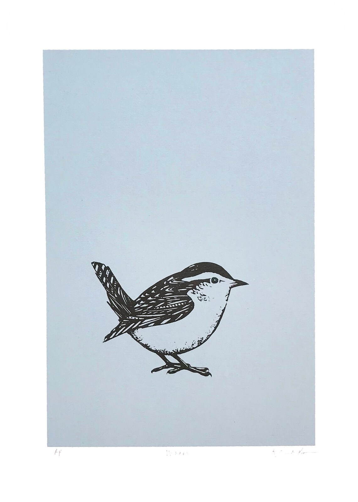 Wren Screen Print Original Garden Bird Print Limited Edition Wren ...