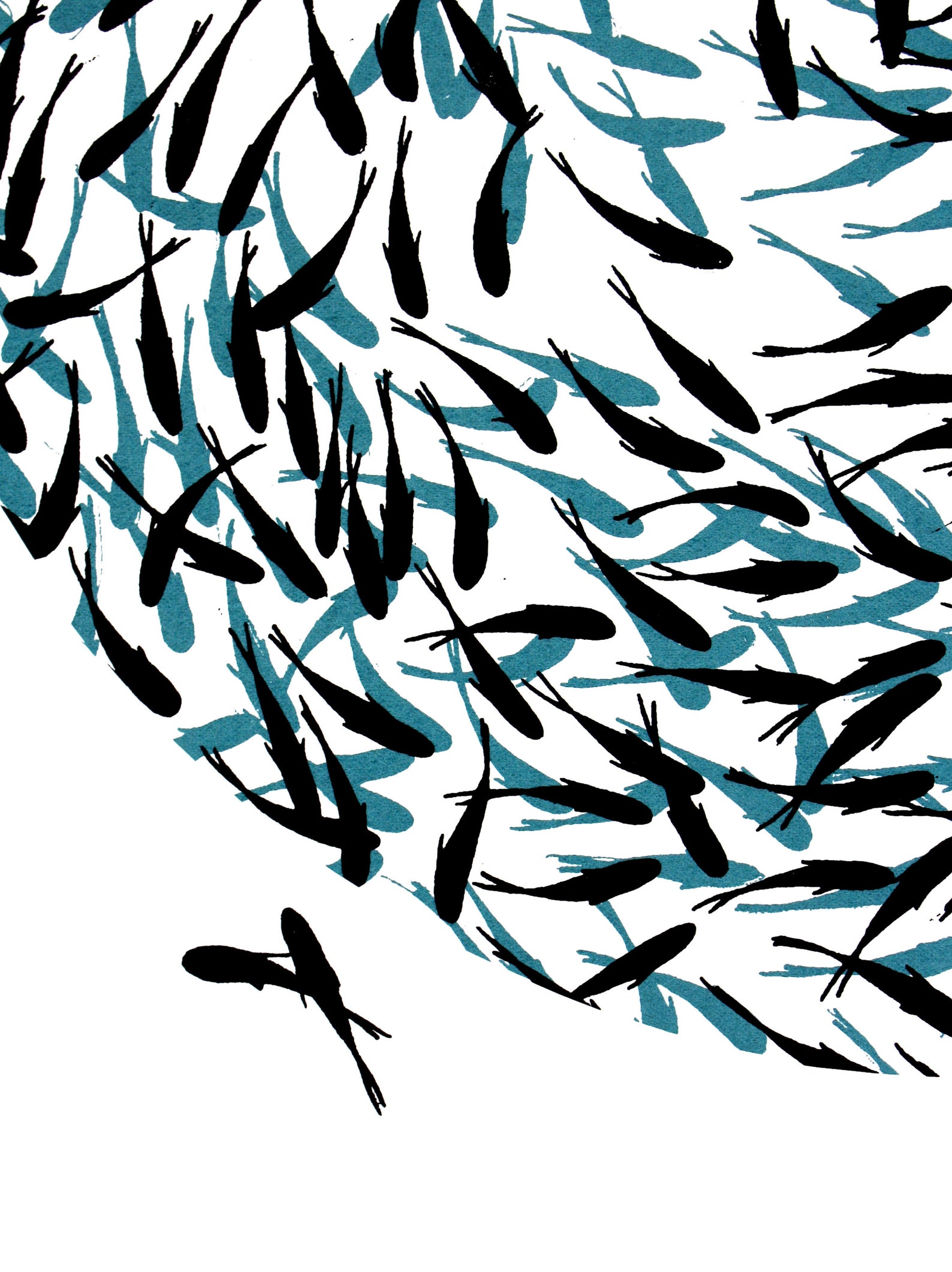 Fish screen print Original artwork Limited edition print | Etsy