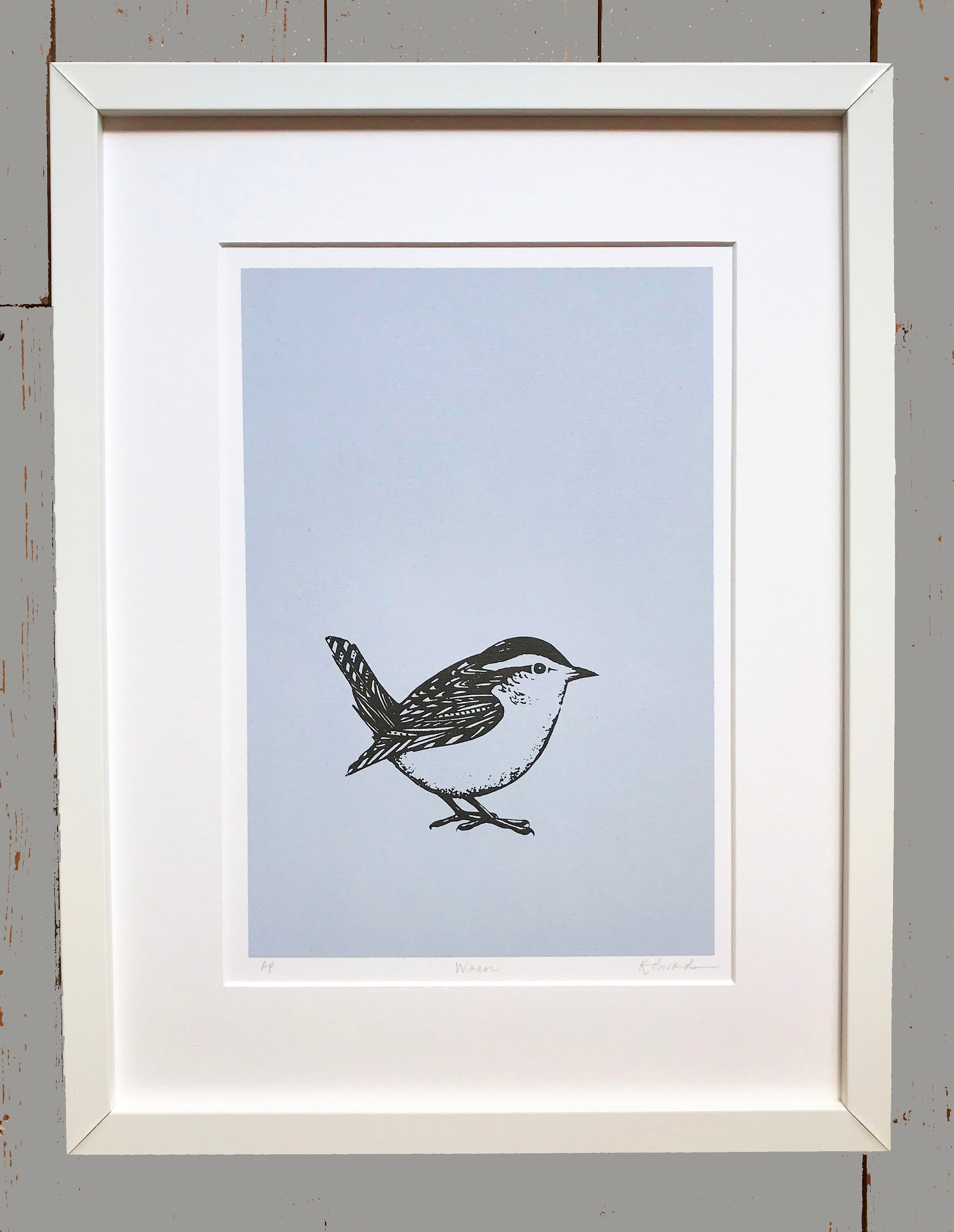 Wren Screen Print Original Garden Bird Print Limited Edition Wren ...