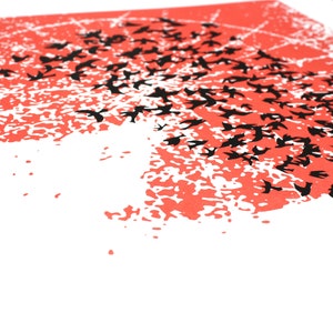 Murmuration Artwork, Original, Limited Edition Screen Print, Hand ...