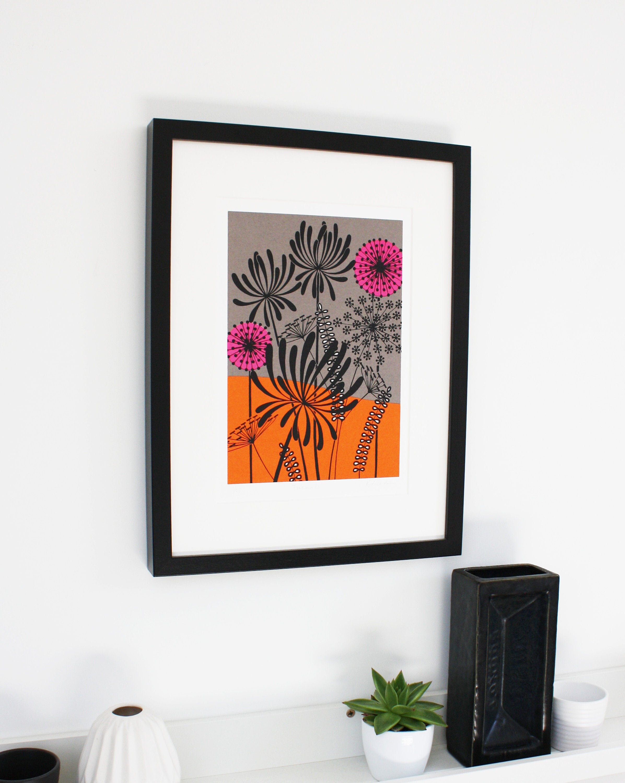 Floral Print Limited Edition Screen Print Original Artwork Hand Printed ...