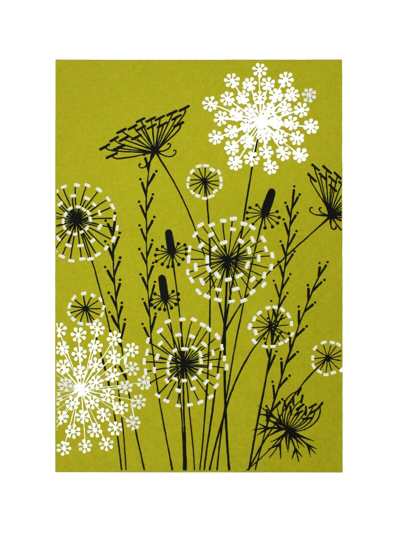 Wildflower Screen Print Original Limited Edition Print Hand Printed ...