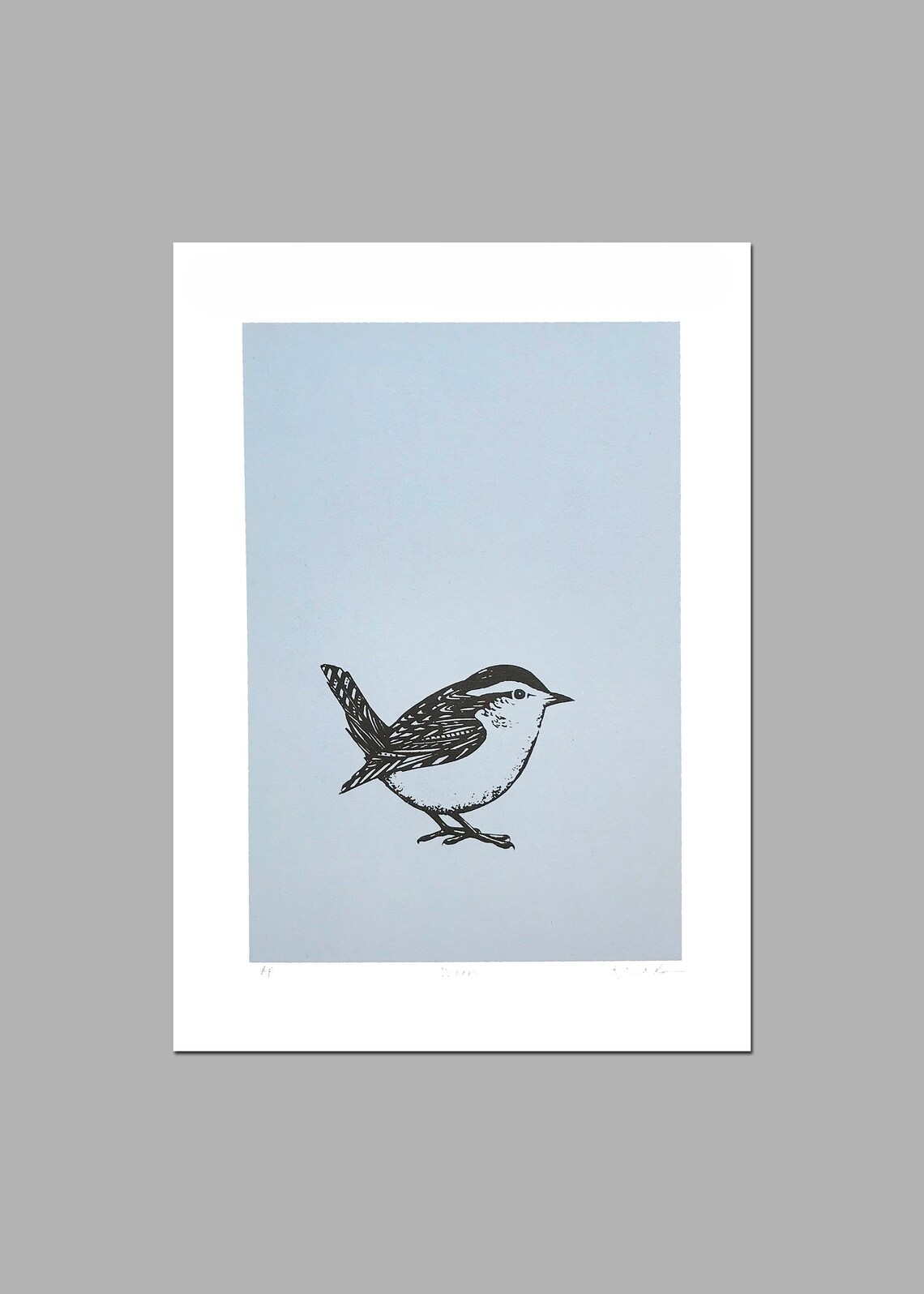 Wren Screen Print Original Garden Bird Print Limited Edition Wren ...