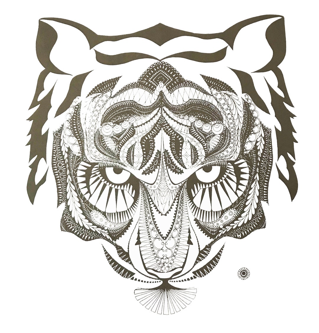 Hand Printed Tiger Screen Print – 70x50cm Limited Edition - Etsy