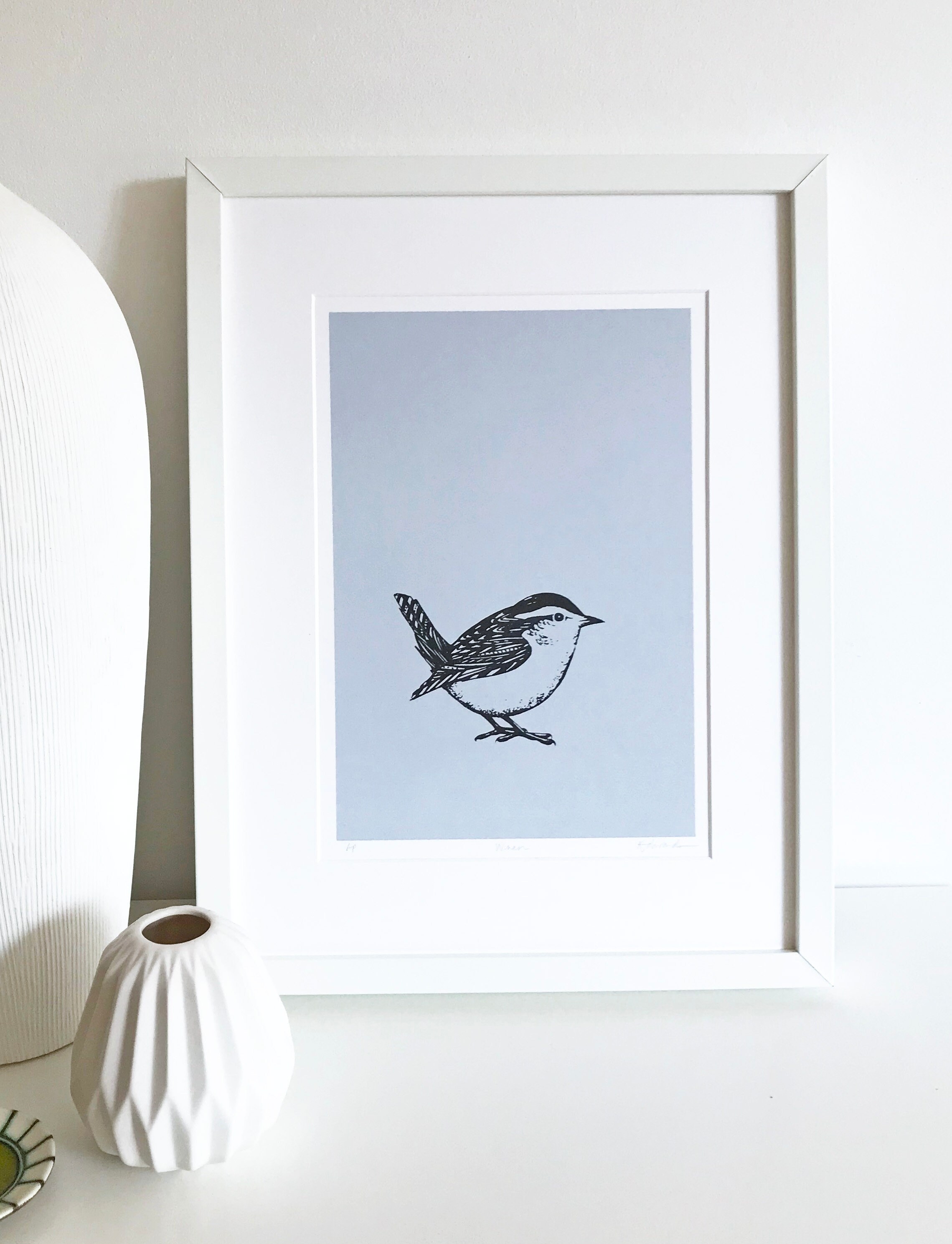 Wren Screen Print Original Garden Bird Print Limited Edition Wren ...