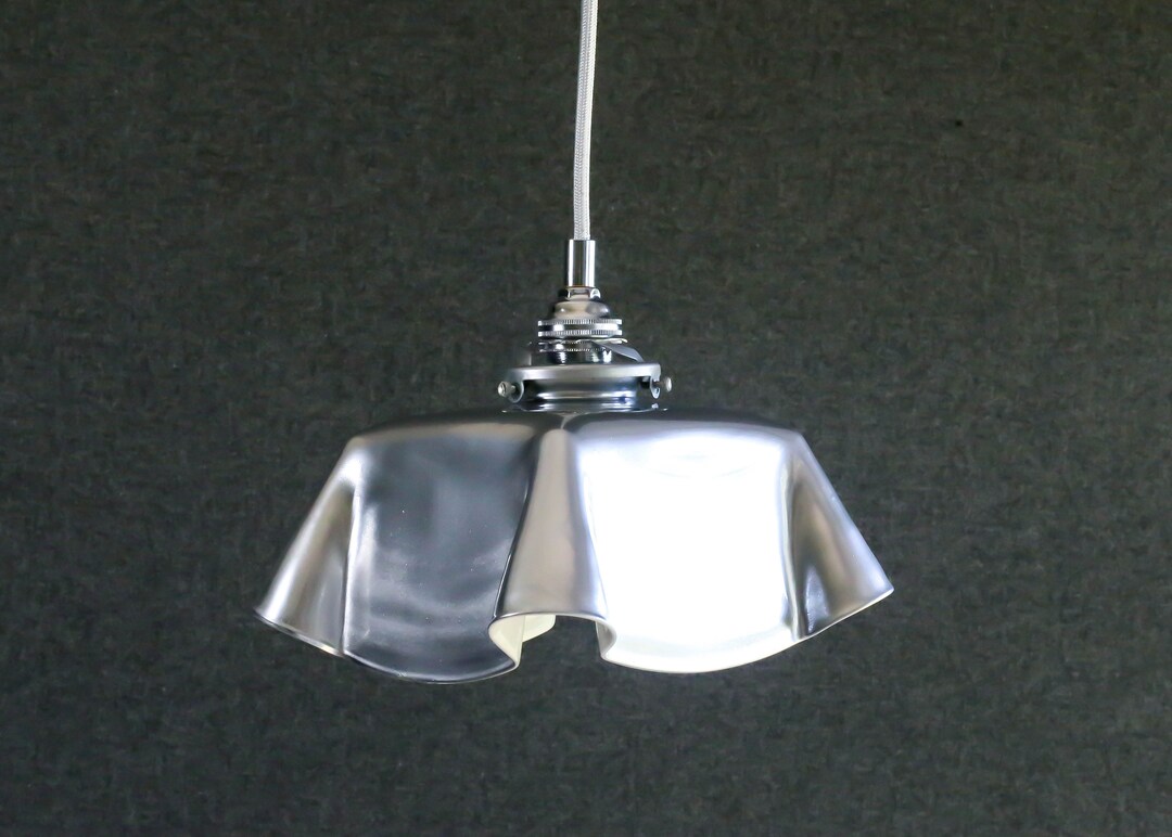 Antique French Ceiling Light in White and Silver Painted Glass ...