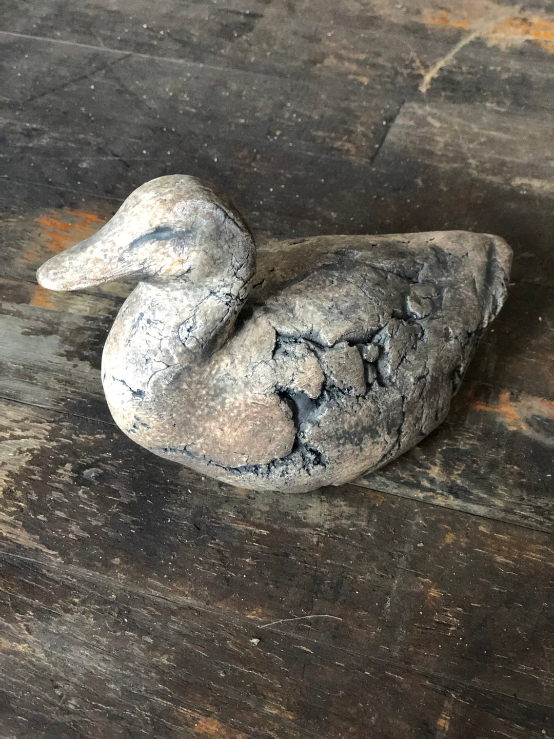 Stan Carved Stone Duck - Etsy