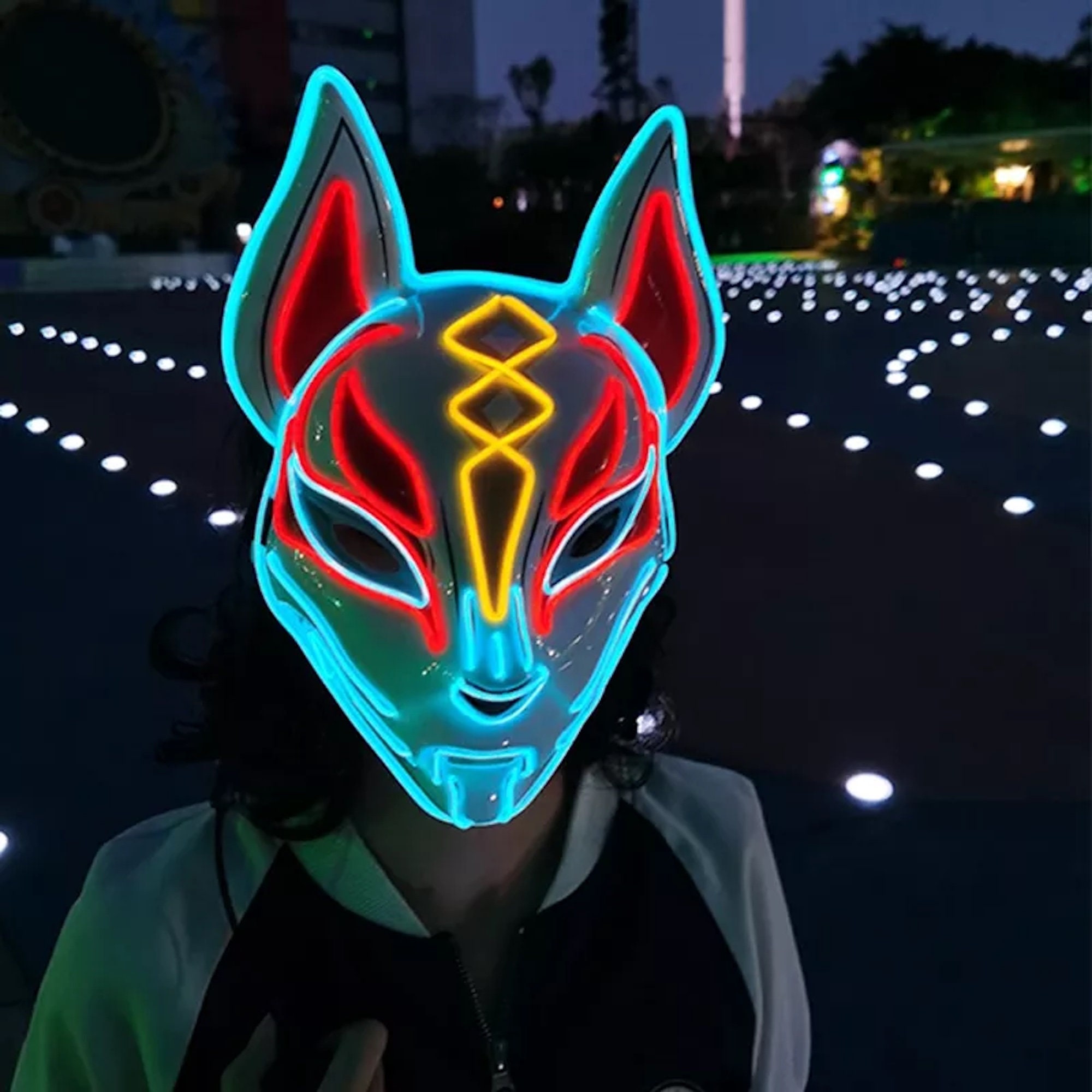 Kitsune Mask Japanese Fox Mask Anime Mask Cosplay - Etsy Australia