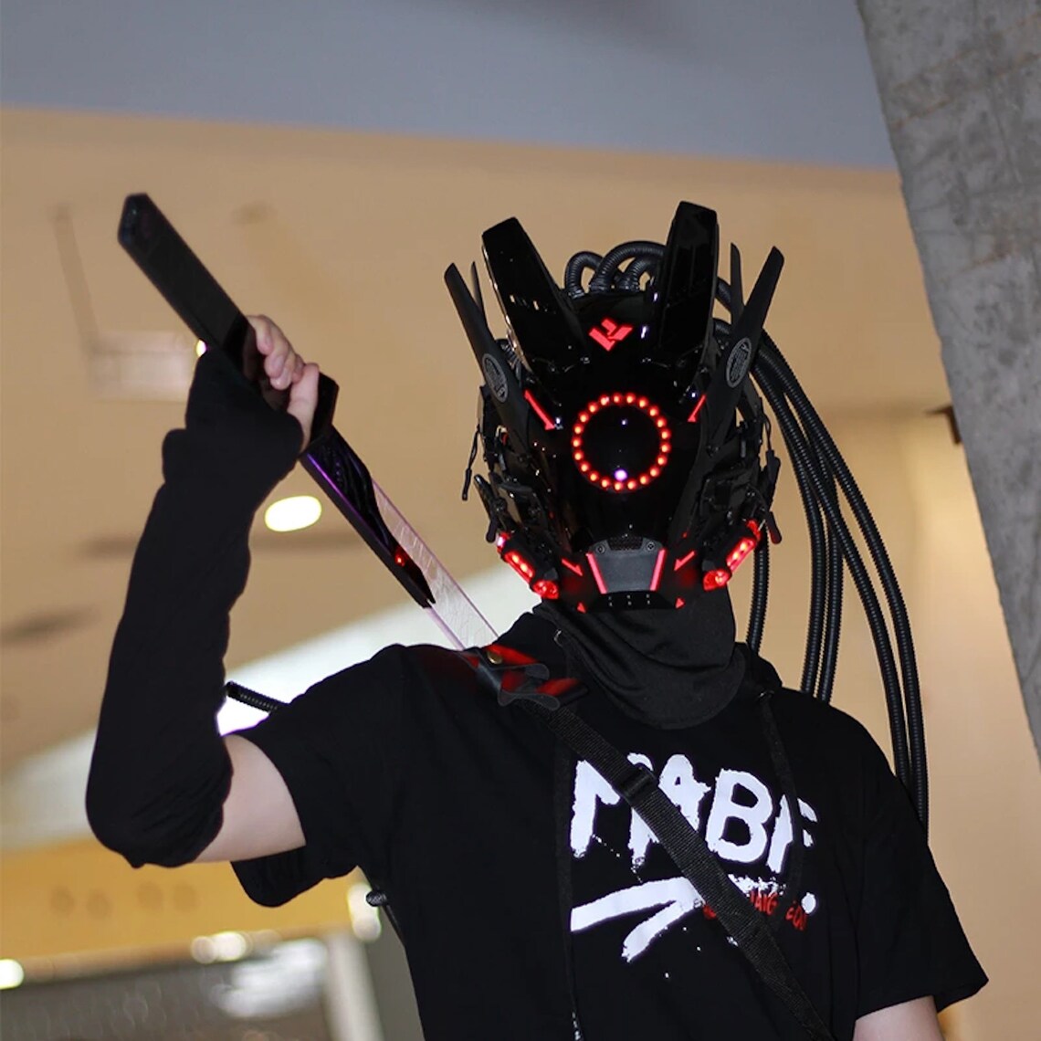 Cyberpunk 2077 Cyberpunk Cosplay Mask Techwear Helmet Cyberpunk Helmet ...