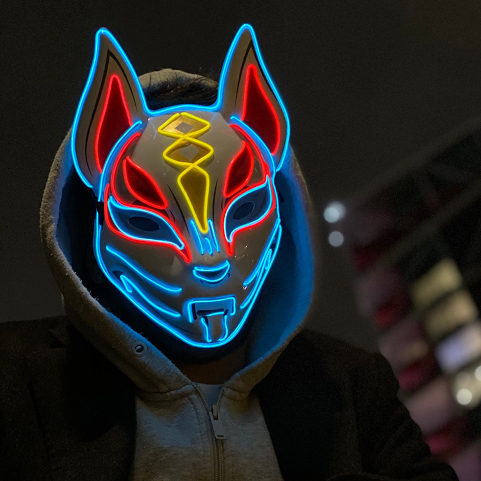 Kitsune Mask Japanese Fox Mask Anime Mask Cosplay - Etsy Australia