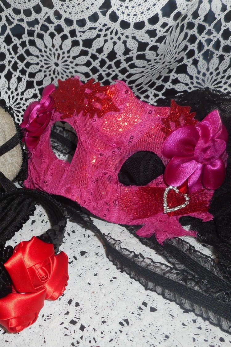 Pink Satin Handcrafted Mask Barbie Costume Mask - Etsy