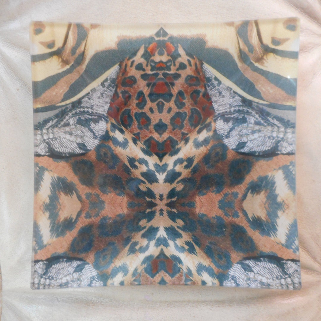 Cup of Courage Art Glass Tray - Father's Day Gift -original Art ...