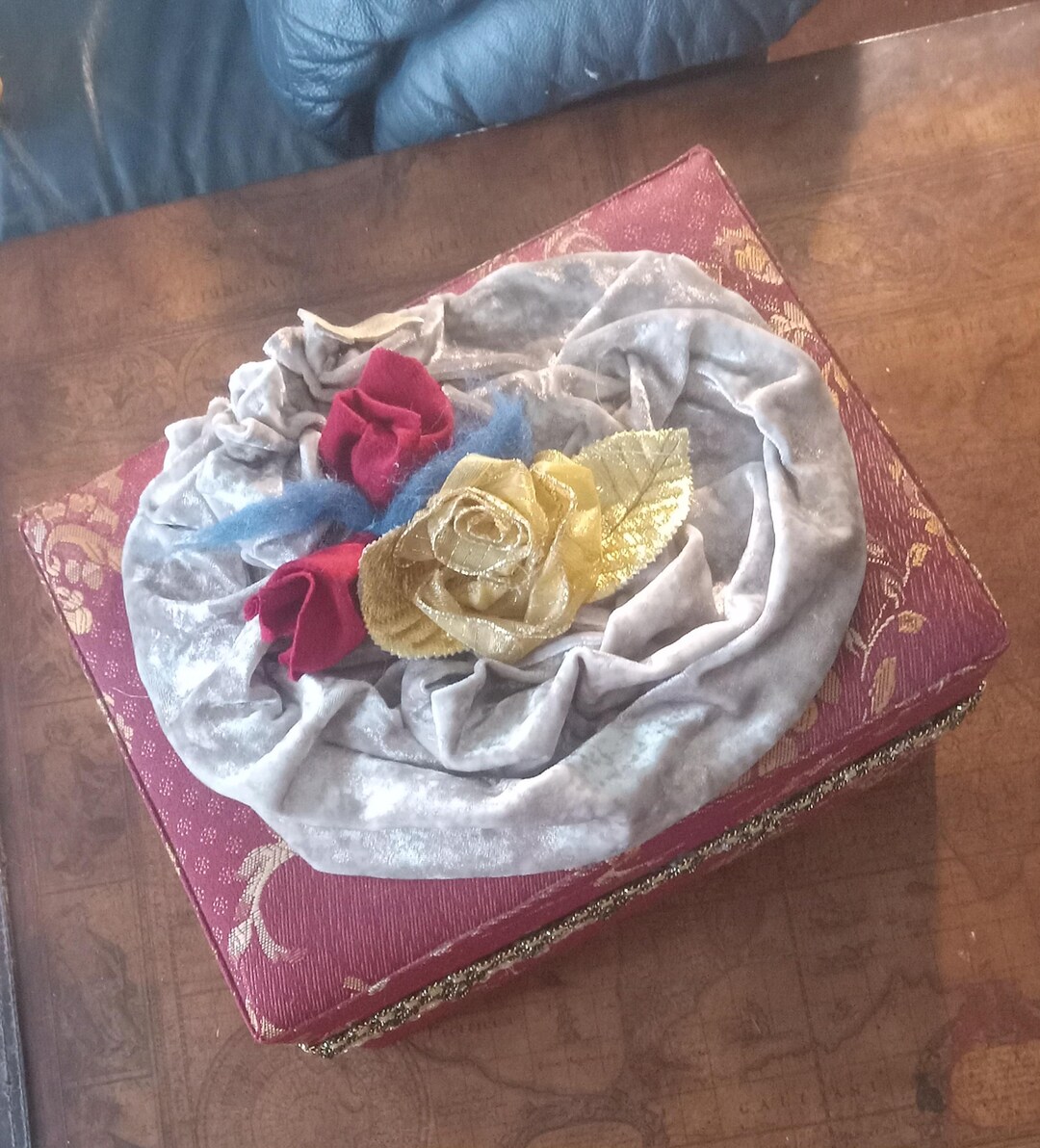 Upcycled Vintage Decorative Keepsake Box With Handmade Sachet Fabrics ...