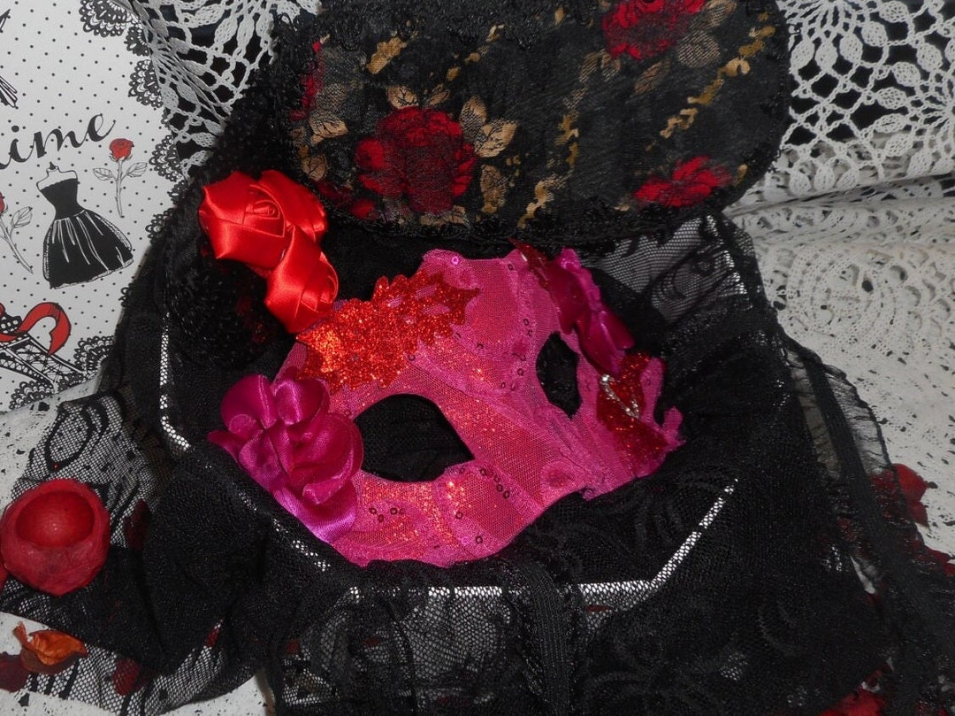 Pink Satin Handcrafted Mask Barbie Costume Mask - Etsy