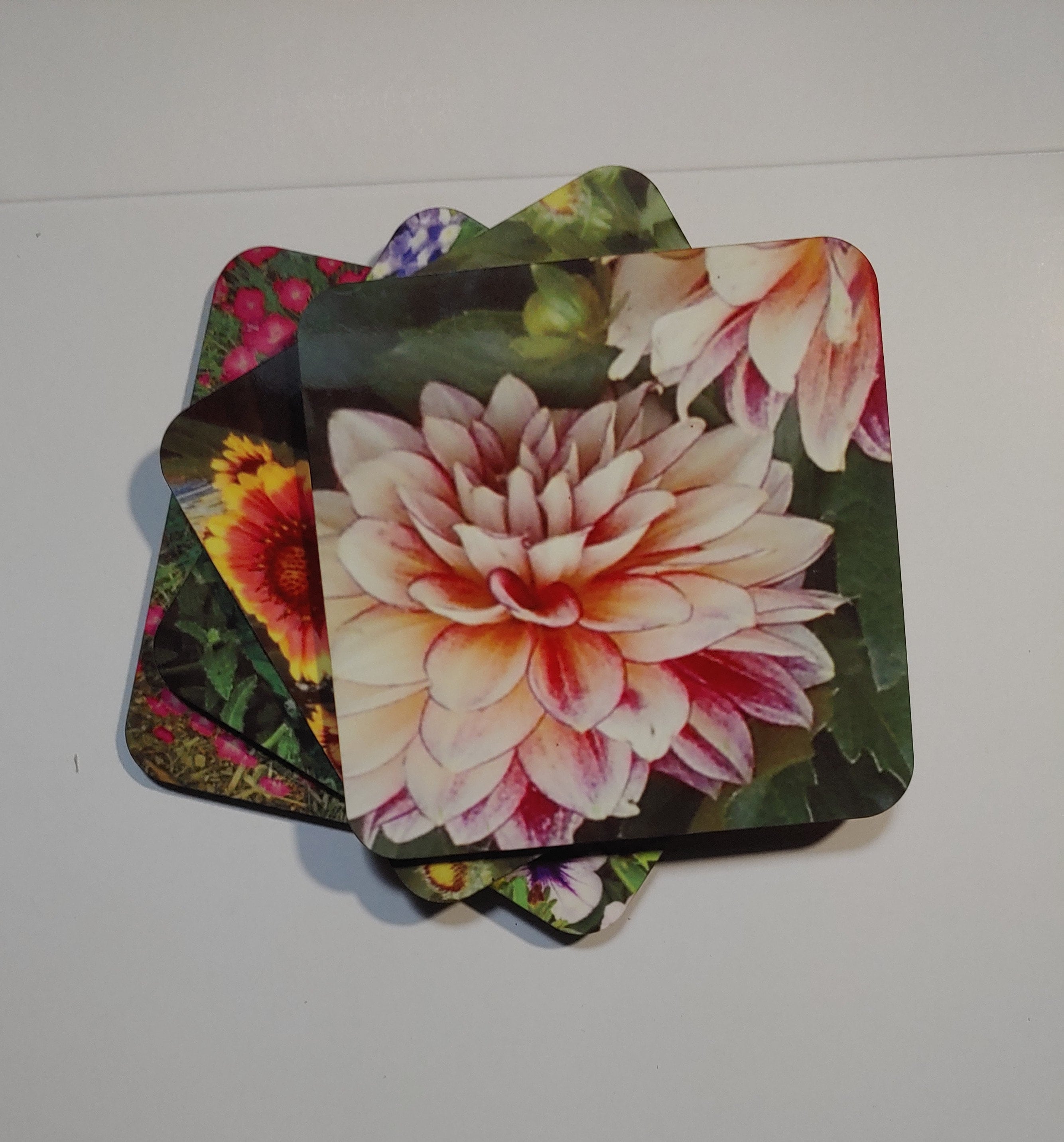 Floral Photography Coaster Set – Cork Backed Flower Art - Etsy