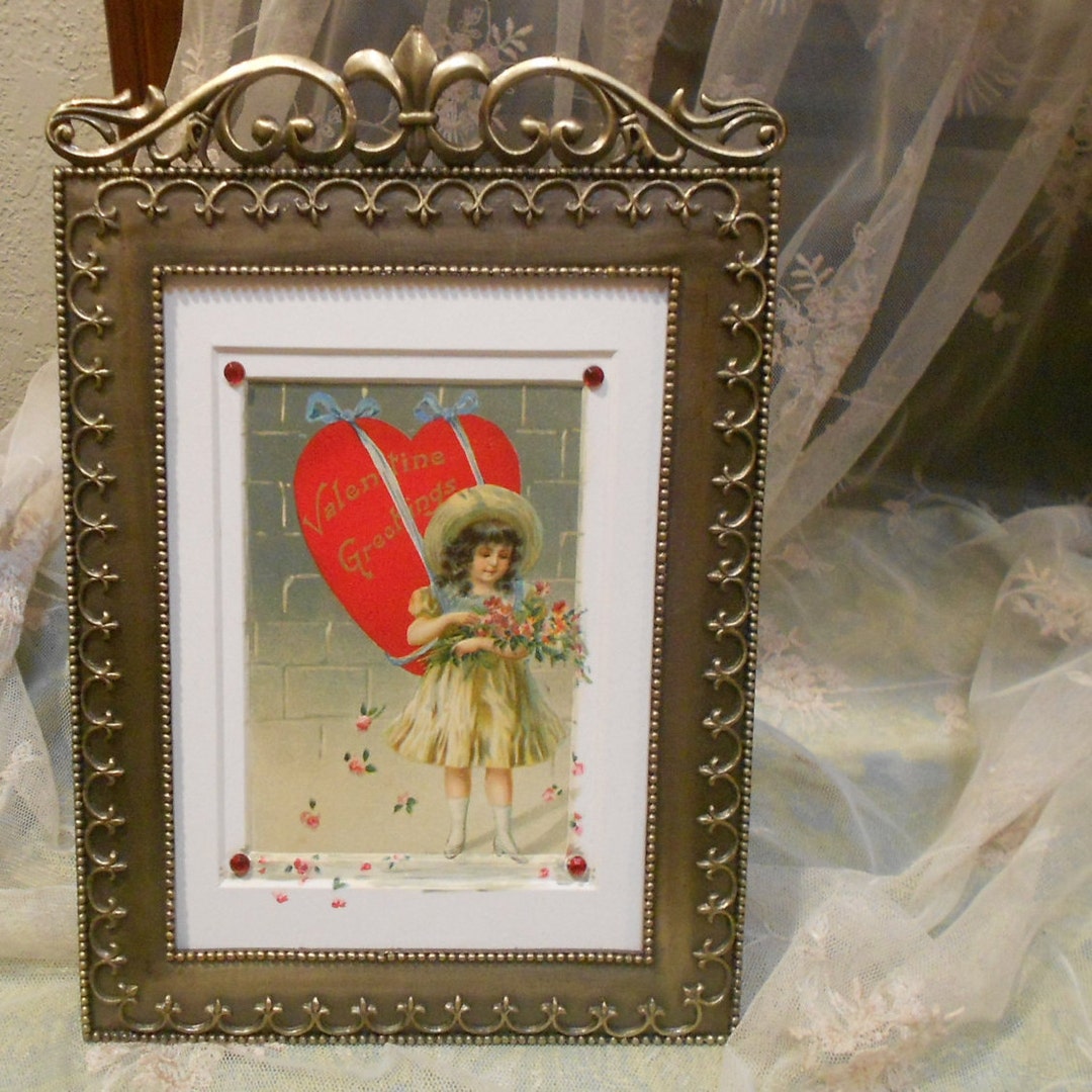 Mother's Love - Original Antique Postcard Recreated W/ Hand Painted Mat ...