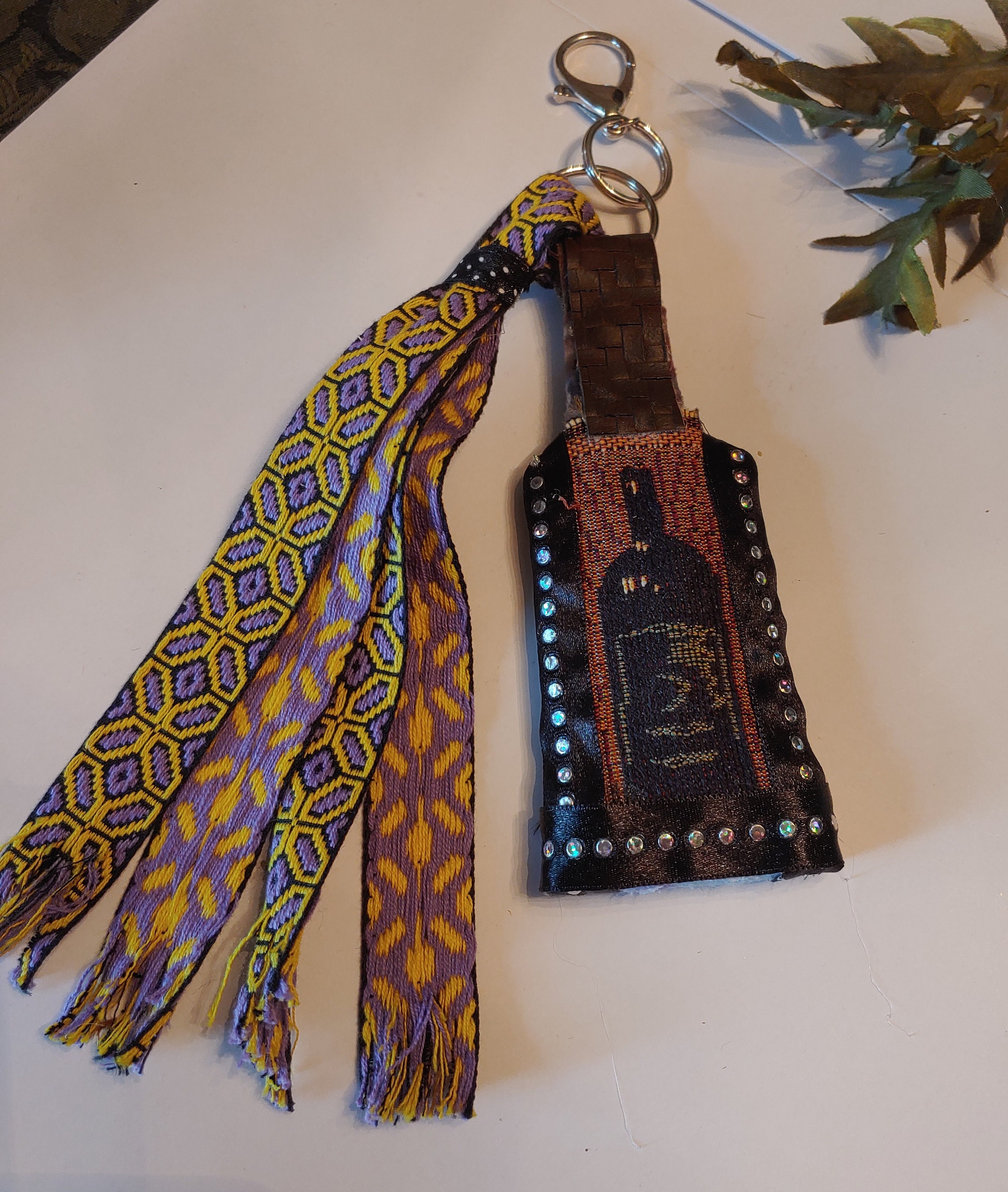 Wine Bottle Handbag Jewelry-fabric and Leather Purse Charm-belt Loop ...