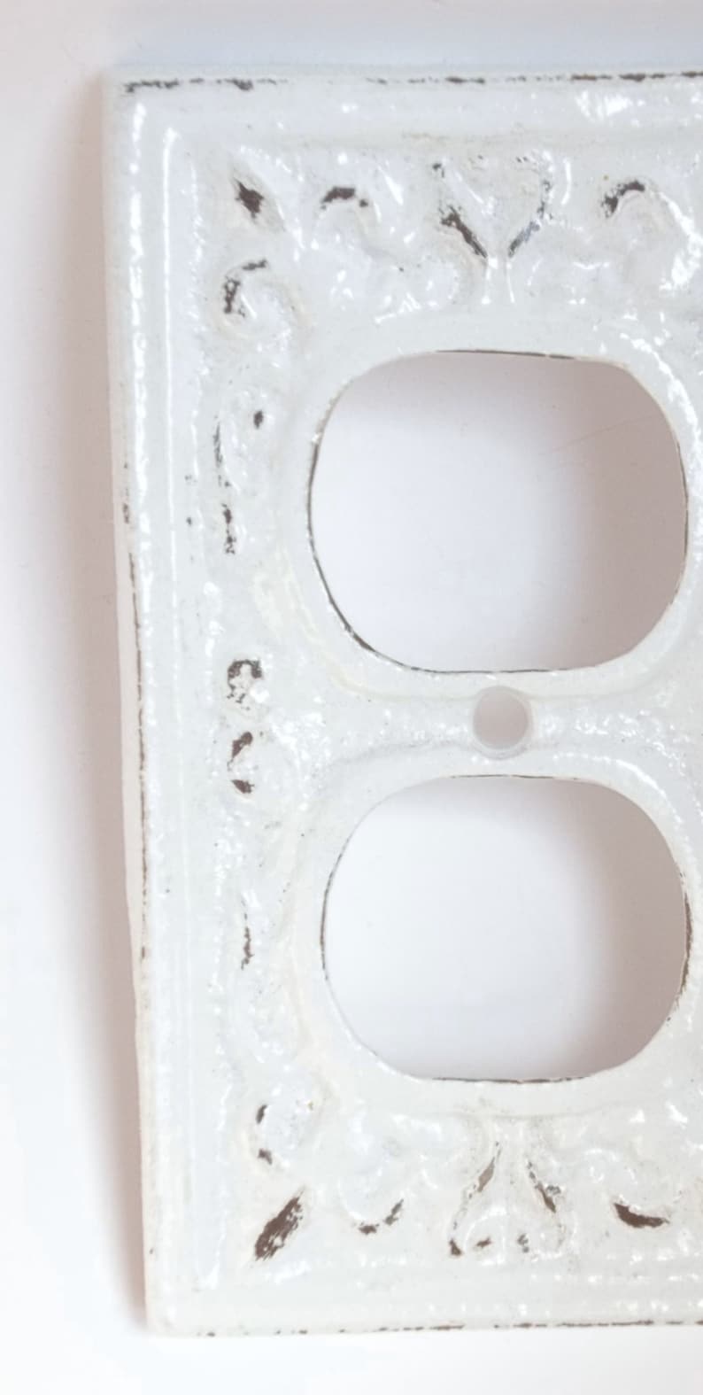 Outlet Cover Cast Iron Snow White Electrical Outlet Shabby Chic Nursery ...
