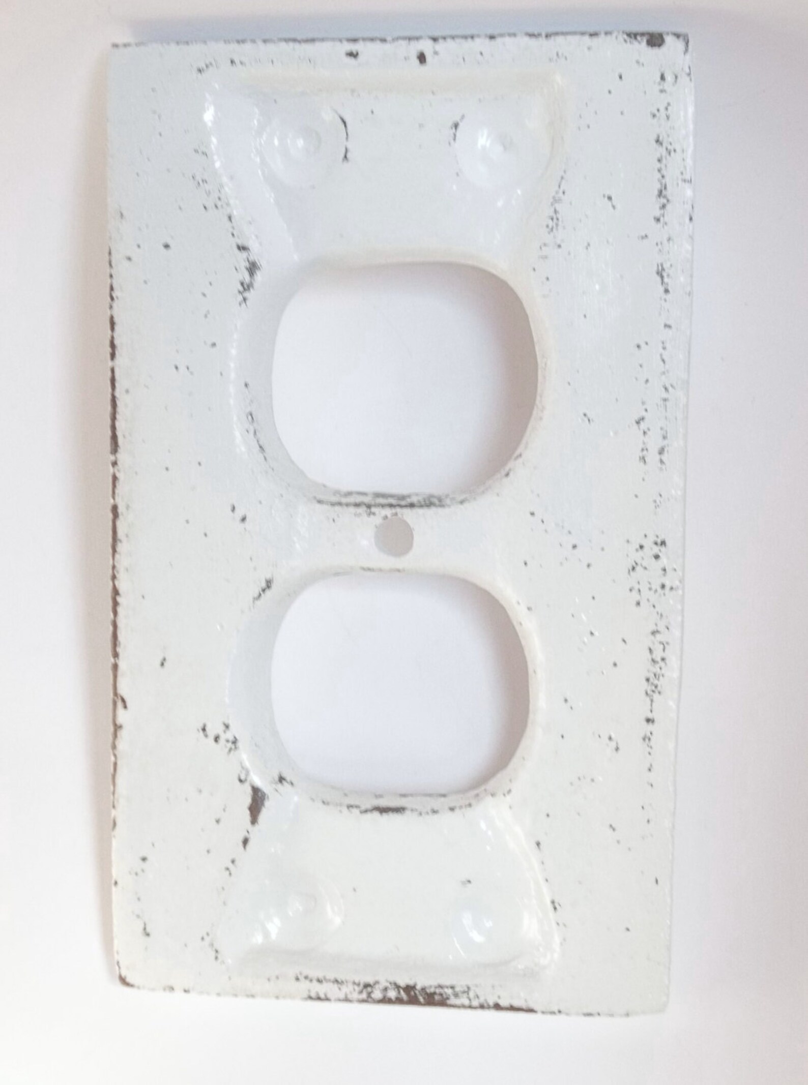 Outlet Cover Cast Iron Snow White Electrical Outlet Shabby - Etsy