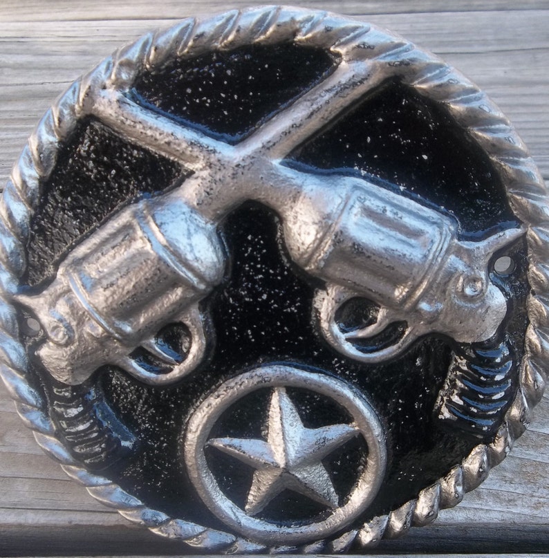 Black Wall Plaque Western Style Wall Decor Western Star Home - Etsy