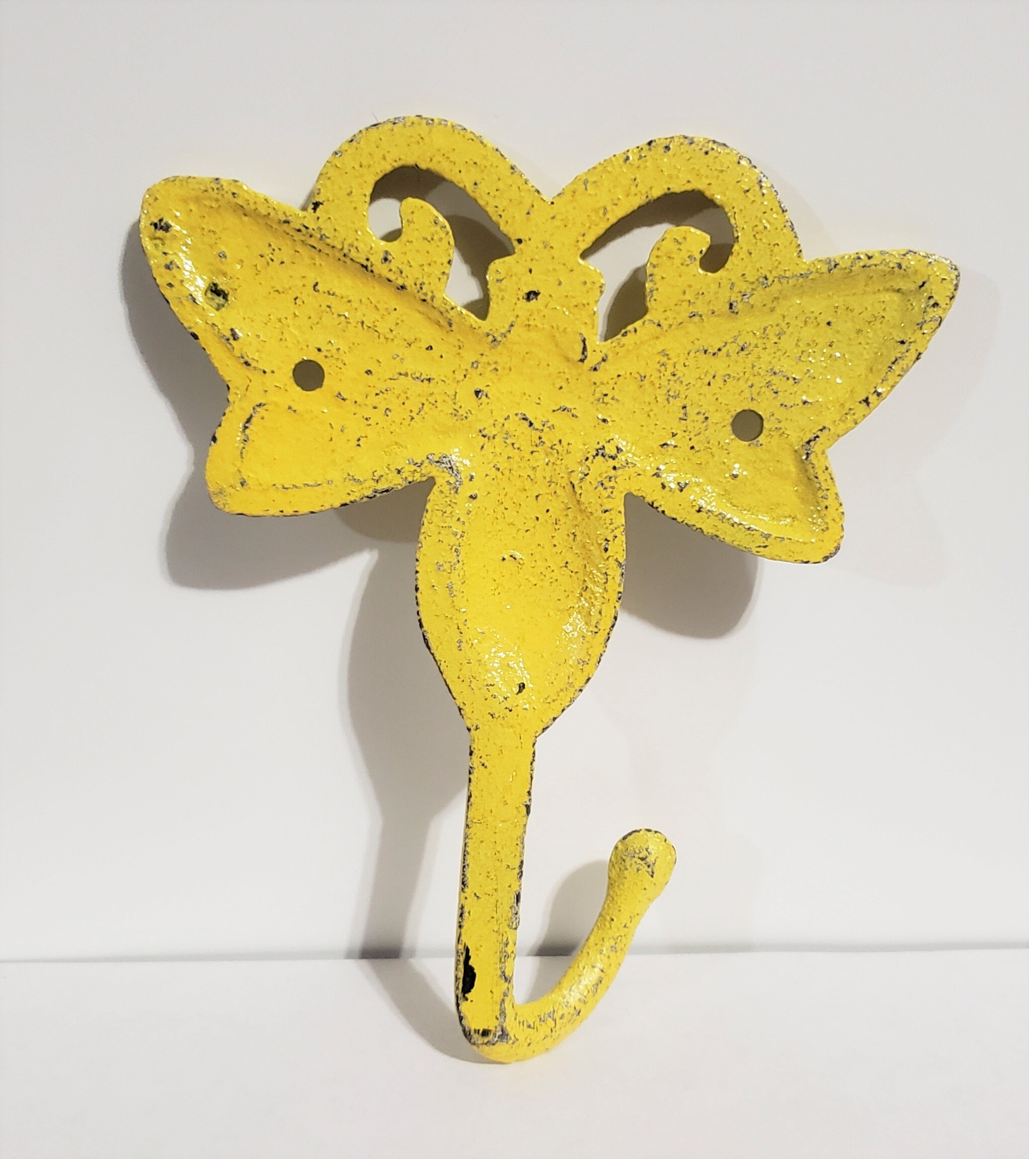 Sun Yellow Cast Iron Bee Hook Bug Wall Hook Home Decor Towel - Etsy UK