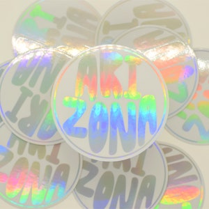 Blue Holographic Arizona Sticker, Handmade, Waterproof, Water Bottle ...