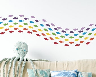School of Fish Decal - Etsy