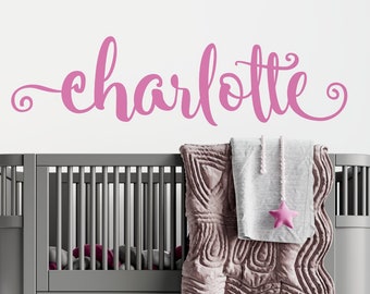 Personalized Girls Name Wall Decal Childrens Room Girls | Etsy