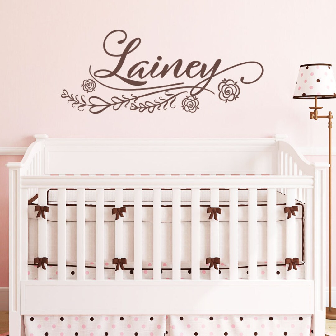 Personalized Name Wall Decal Girl Name Wall Decal Nursery Wall Decal ...