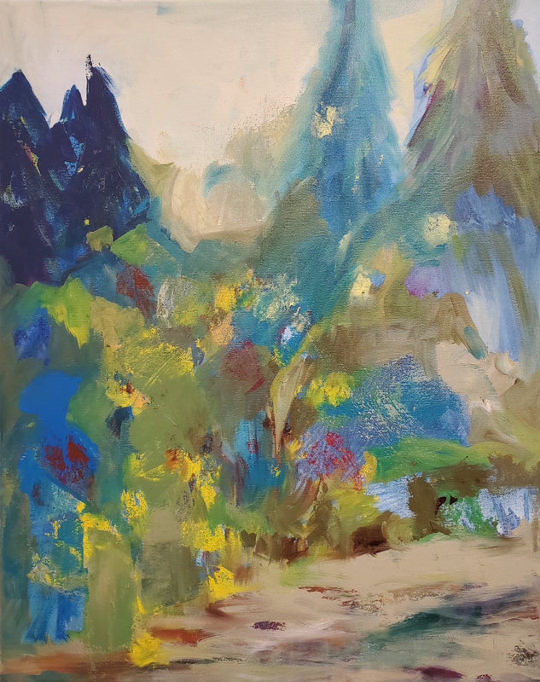Forest Edge: Original Oil Painting on Stretched Canvas 20" X 16" - Etsy