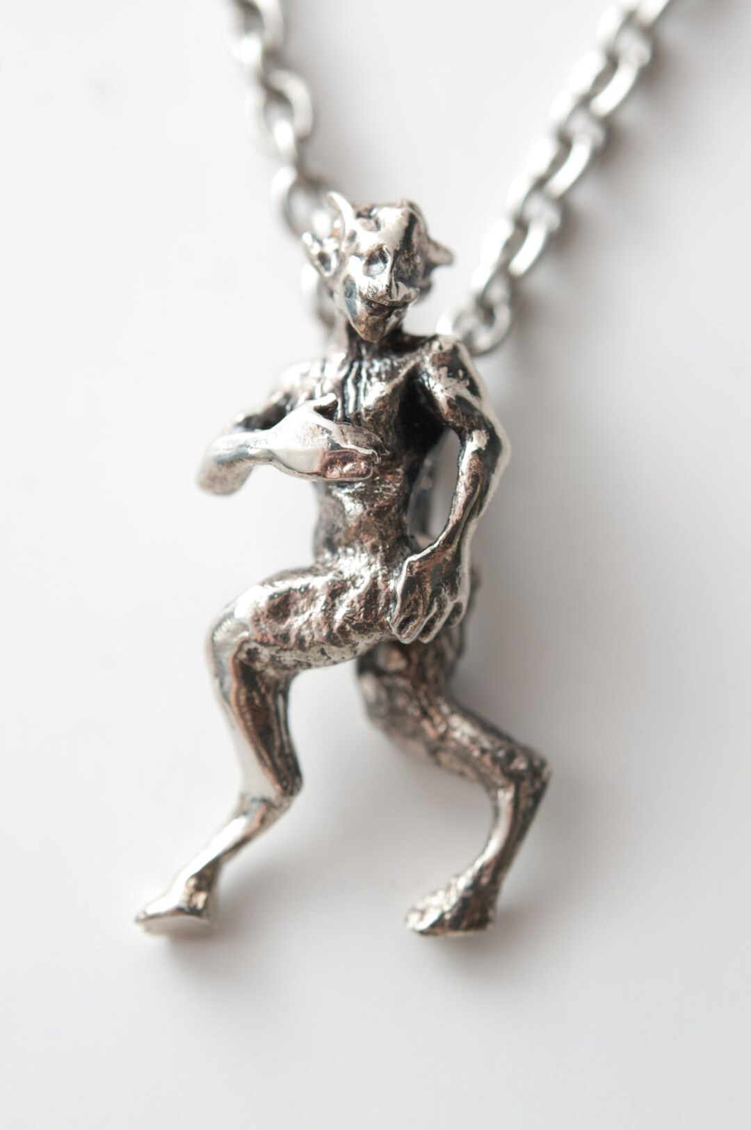 Pan Necklace in White Bronze by Bakutis - Etsy