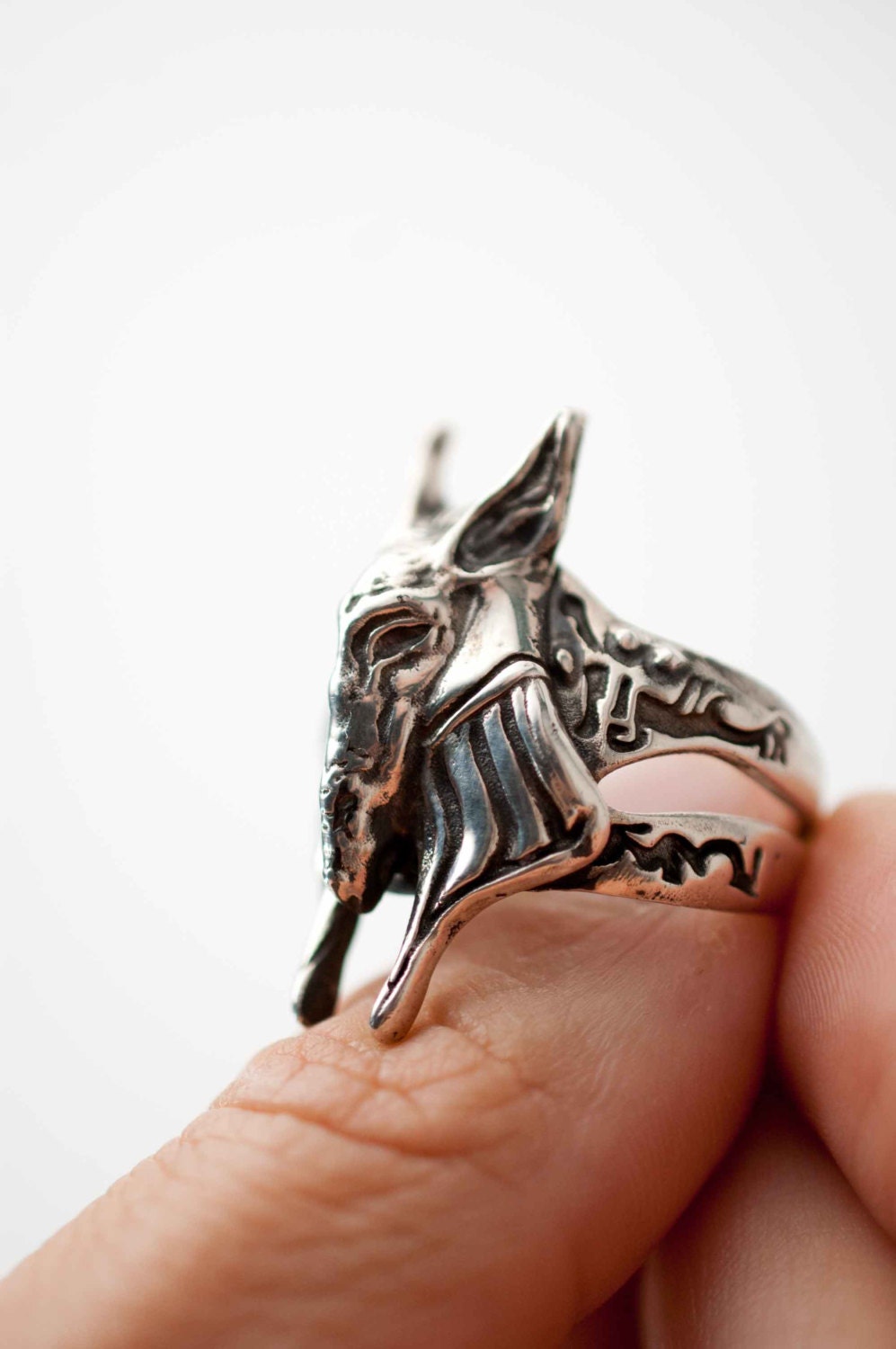 ANUBIS men's Ring in .925 Silver by Bakutis - Etsy