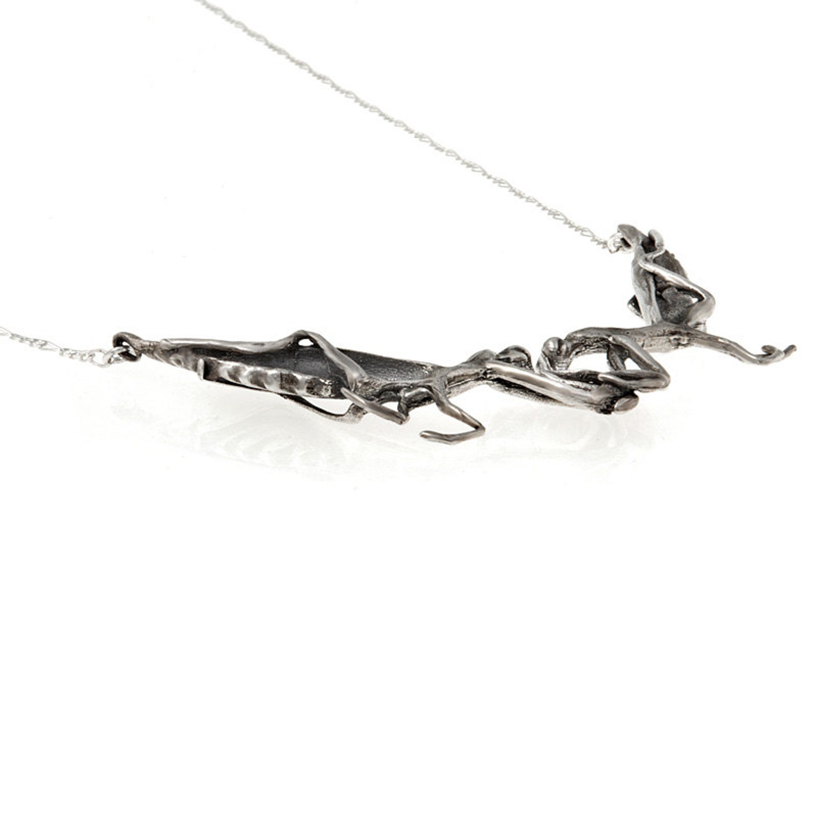 Praying Mantis Necklace in .925 Silver by Bakutis - Etsy