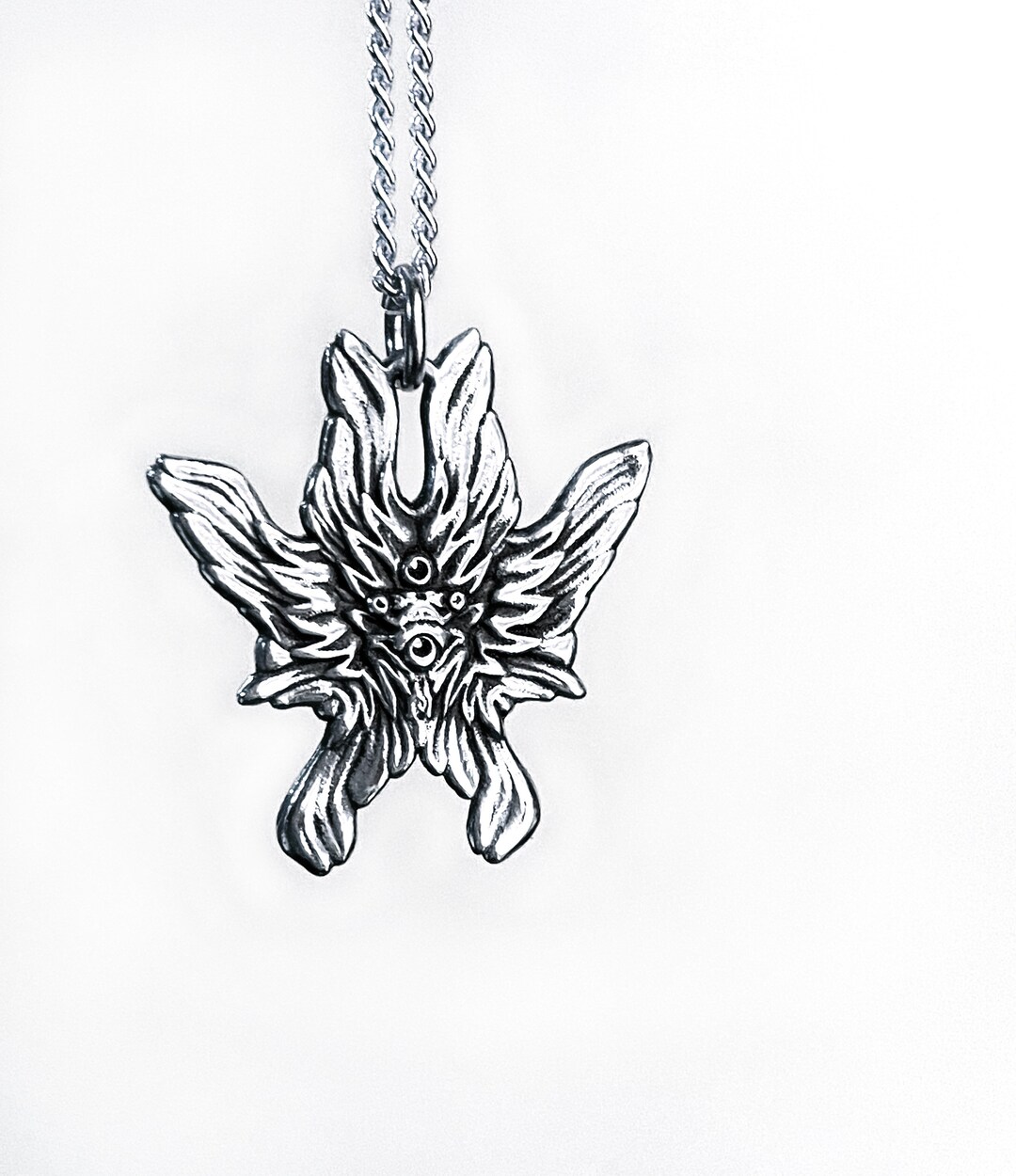 Seraphim Necklace in .925 Solid Silver, Biblically Accurate Angel - Etsy
