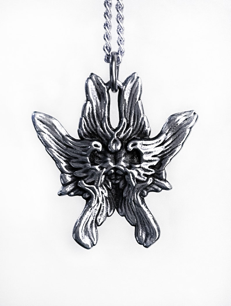 Seraphim Necklace in .925 Solid Silver, Biblically Accurate Angel - Etsy