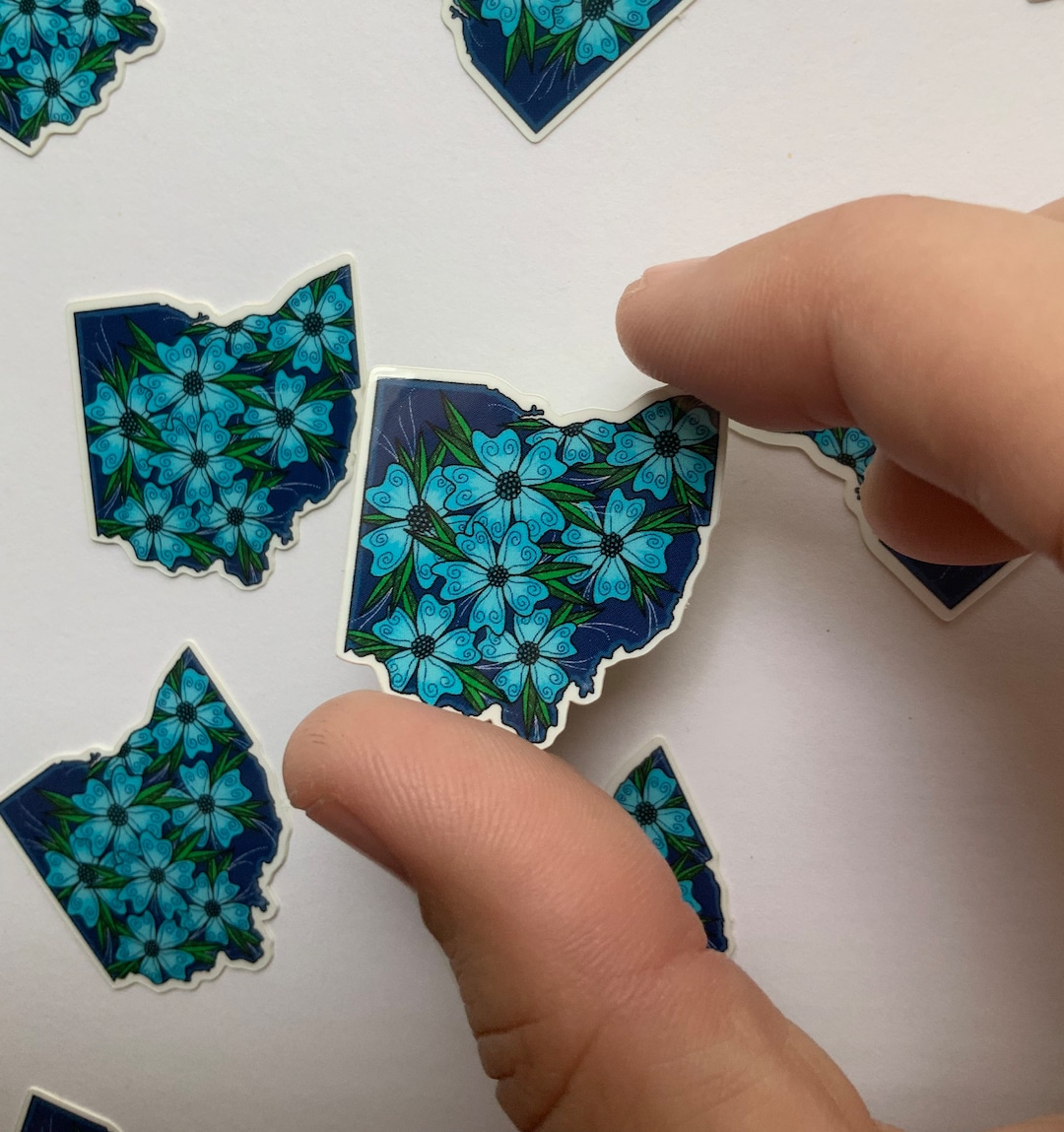 Mini Forget-me-not Ohio Sticker | Waterproof Vinyl Decal - Etsy