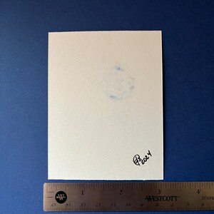 Floral Letter M 3x4 Letter Art Blue Flower Letter Mini Artwork ...