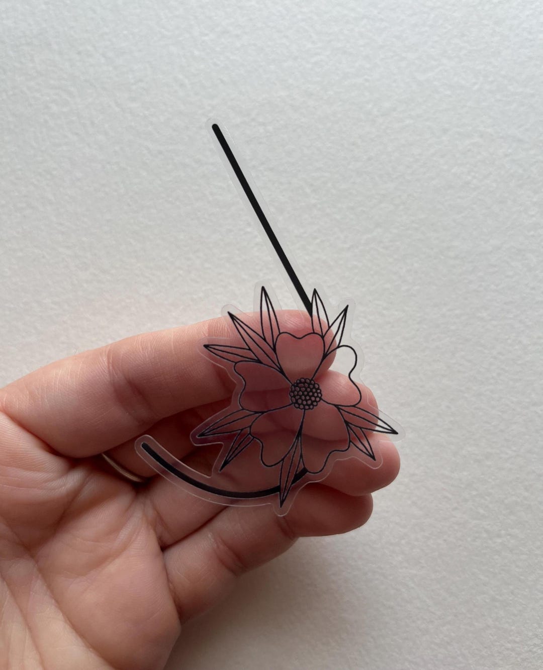 Letter J Sticker | Clear Waterproof Sticker | Monogram Letter J Sticker ...